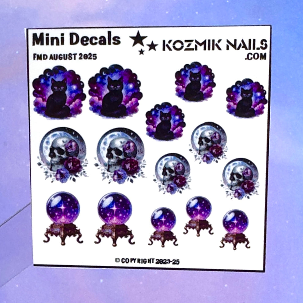 FMD August 2025 Magical & WooWoo Nail Waterslide Decals – Kozmik Nails